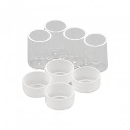 Self Sealing Quartz Crucibles, Set of 4