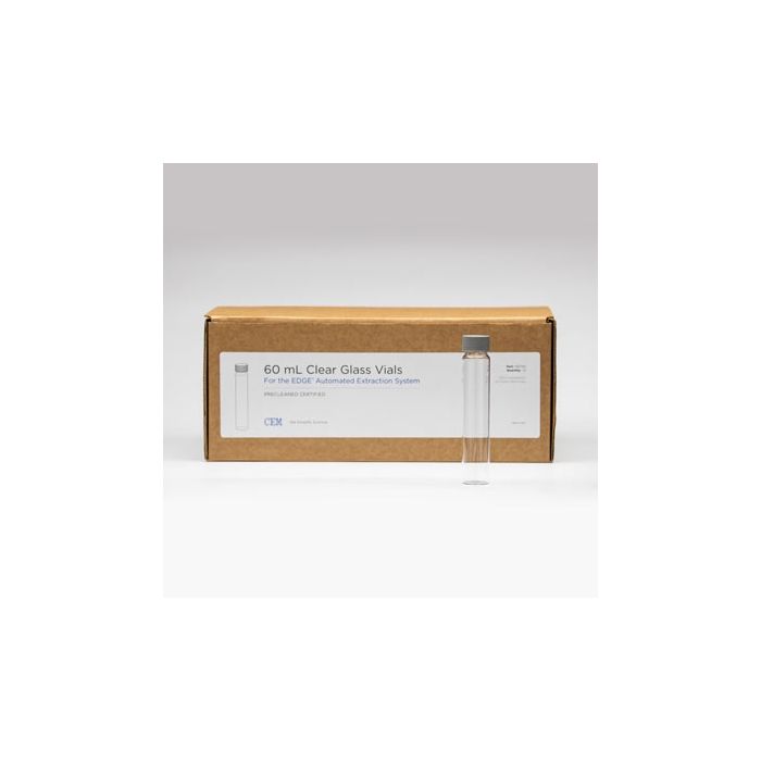 60 mL Clear Glass Collection Vials